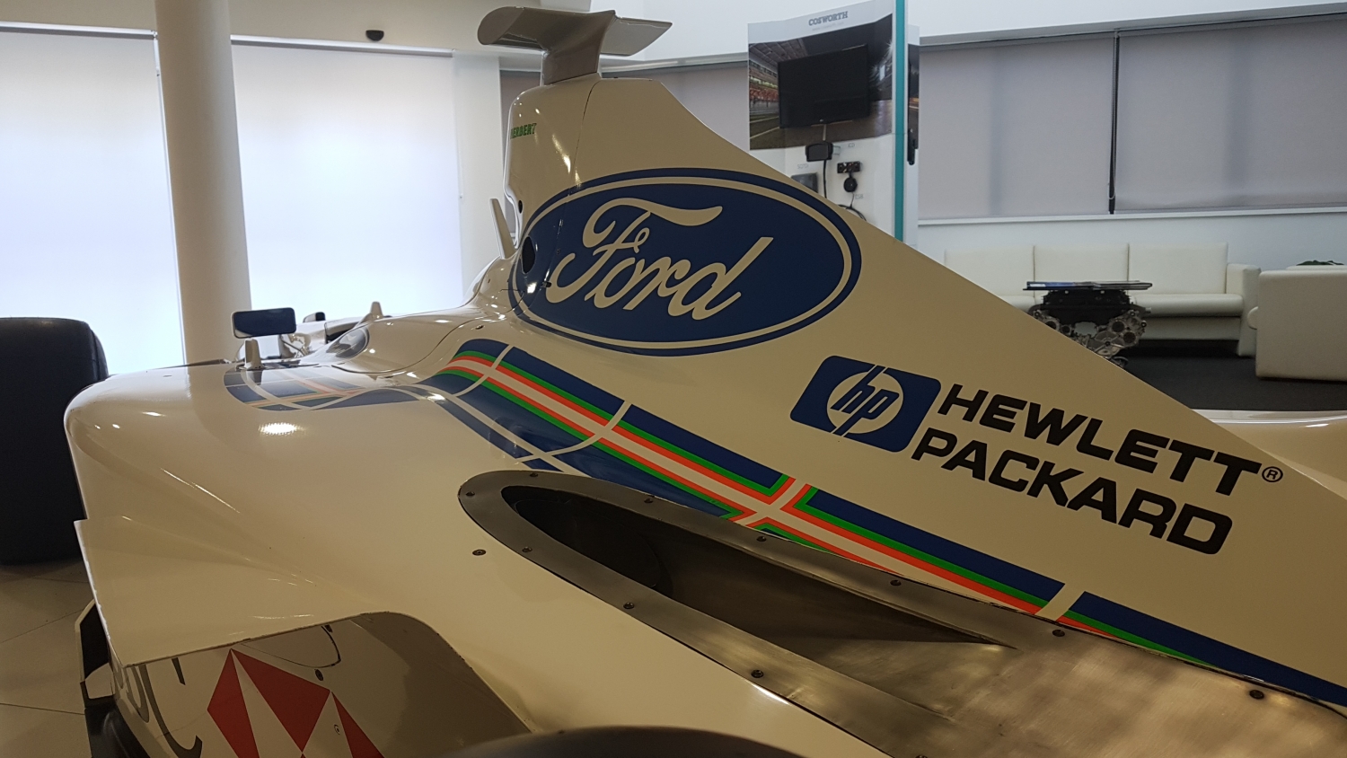 Stewart SF3 Formula 1 Car Visits Cosworth with Modatek